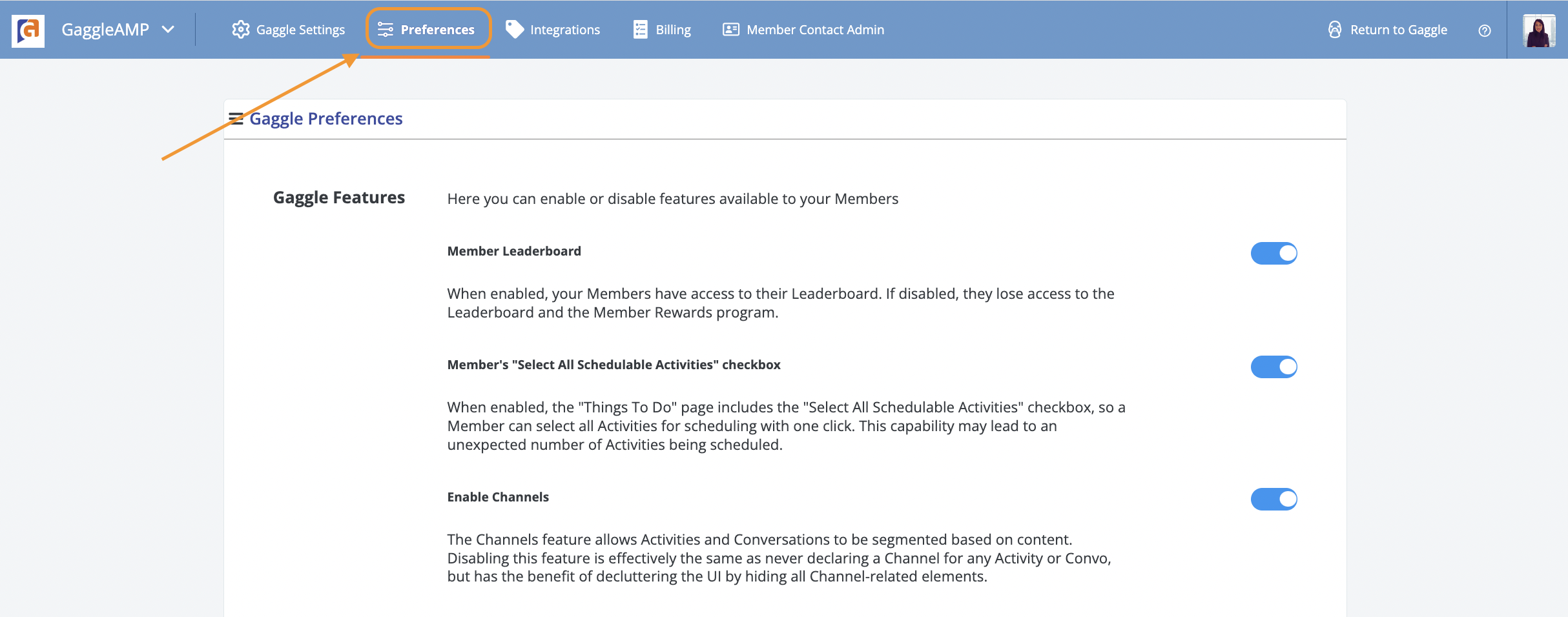 How to Manage Preferences in Your Gaggle Settings – Knowledge Center